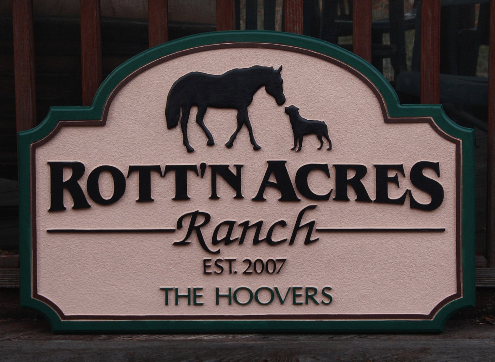 Custom Horse Farm Sign,custom Farm Signs,custom Outdoor Name Signs,farm ...