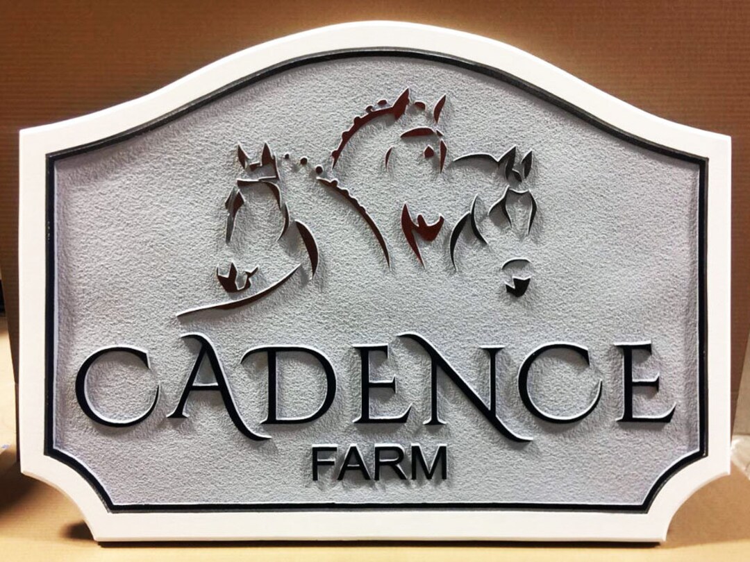 Custom Horse Farm Sign,custom Farm Signs,custom Outdoor Name Signs,farm ...