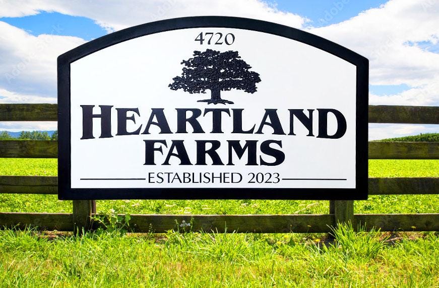 Custom Farm Signs,custom Outdoor Name Signs, Sign,custom Farm Sign ...