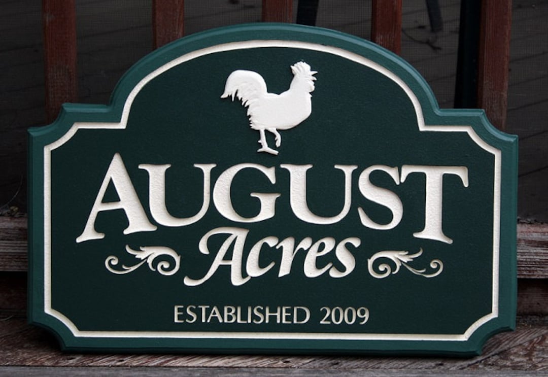 Custom Farm Sign - Etsy