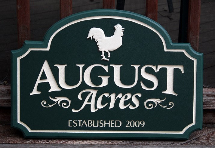 Custom Farm Sign | Etsy
