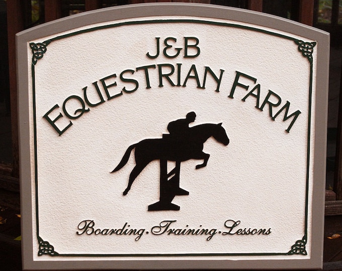 Custom Horse Farm Sign,custom Farm Signs,custom Outdoor Name Signs,farm ...