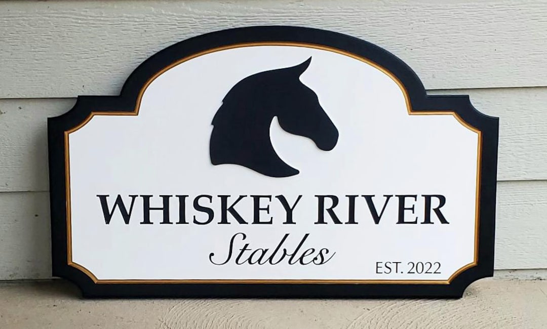 Custom Horse Farm Sign,custom Farm Signs,custom Outdoor Name Signs,farm ...