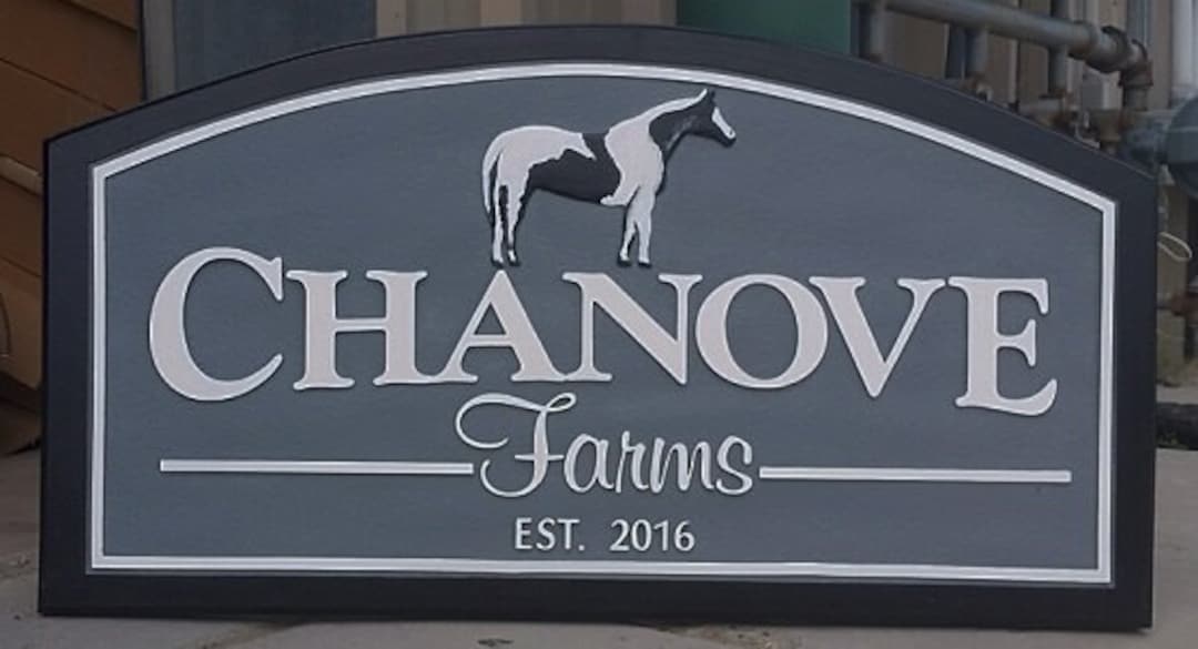 Custom Horse Farm Sign,custom Farm Signs,custom Outdoor Name Signs,farm ...