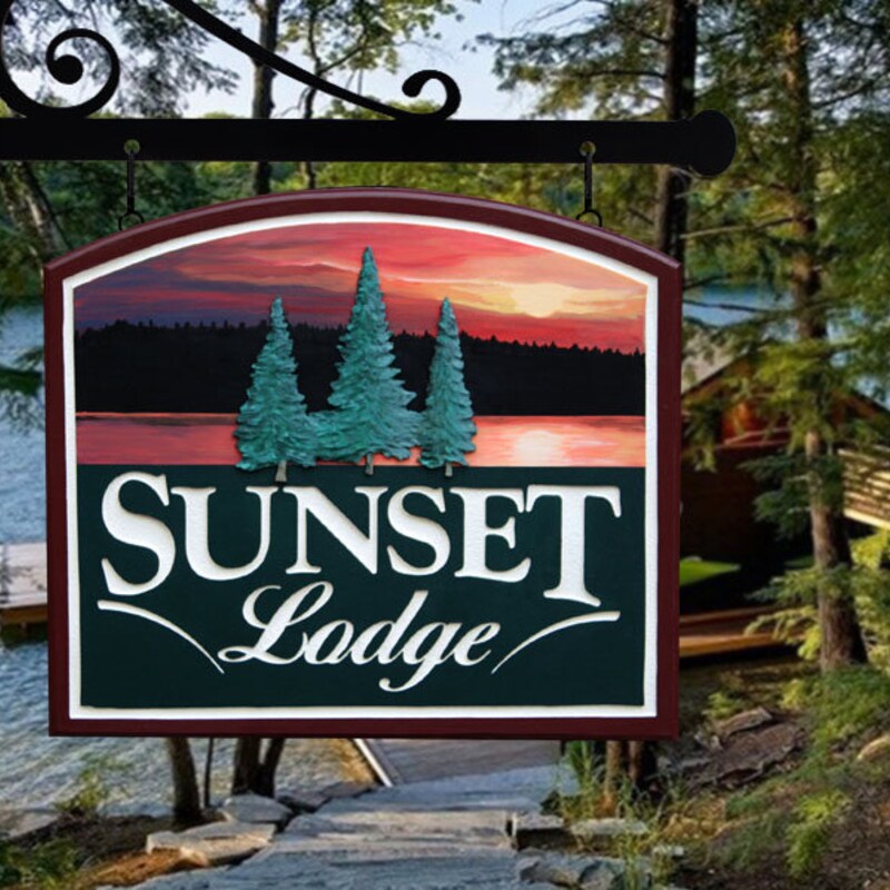 Painted Lakehouse Sign - Etsy