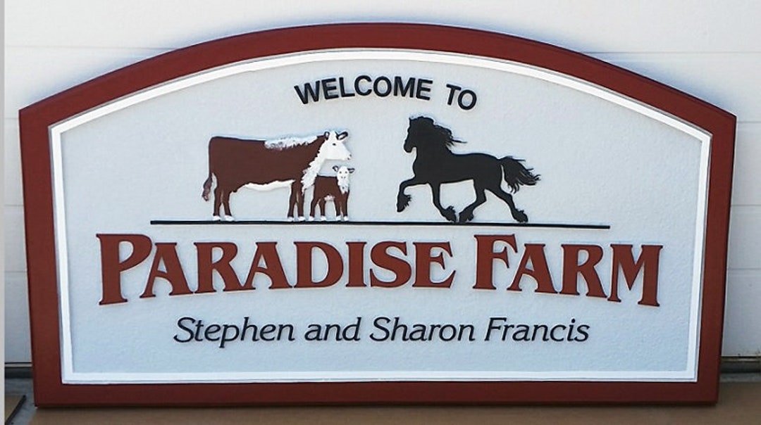 Custom Farm Signs,custom Outdoor Name Signs,farm Sign,custom Farm Sign ...