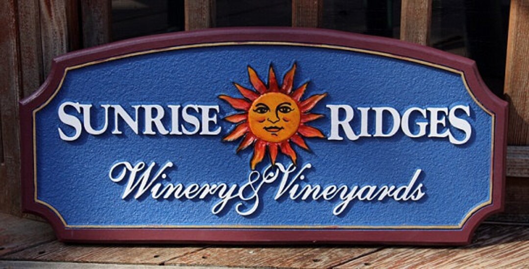 Custom Vineyard Sign Home Decor Housewares Outdoor Sign Wall Hanging ...