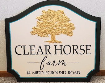 Custom Horse Farm Sign,custom Farm Signs,custom Outdoor Name Signs,farm ...