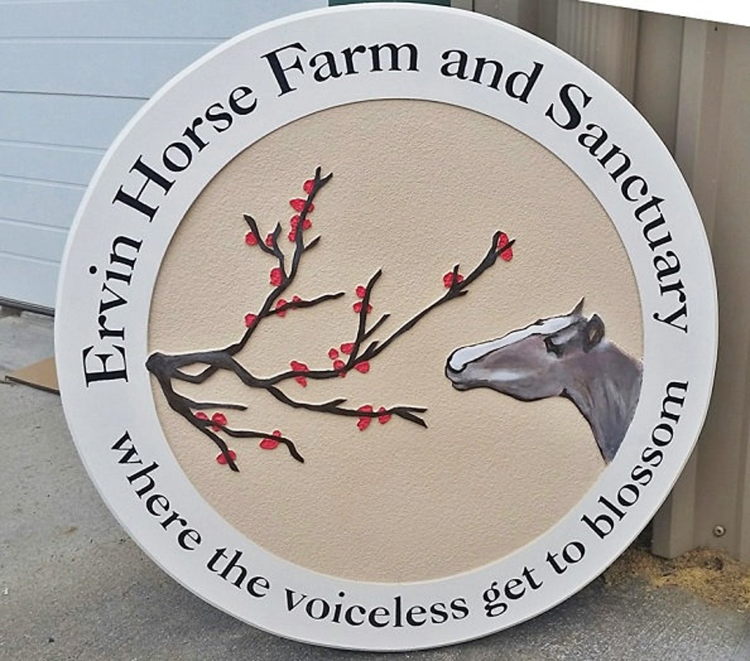 Custom Horse Farm Sign,custom Farm Signs,custom Outdoor Name Signs,farm ...