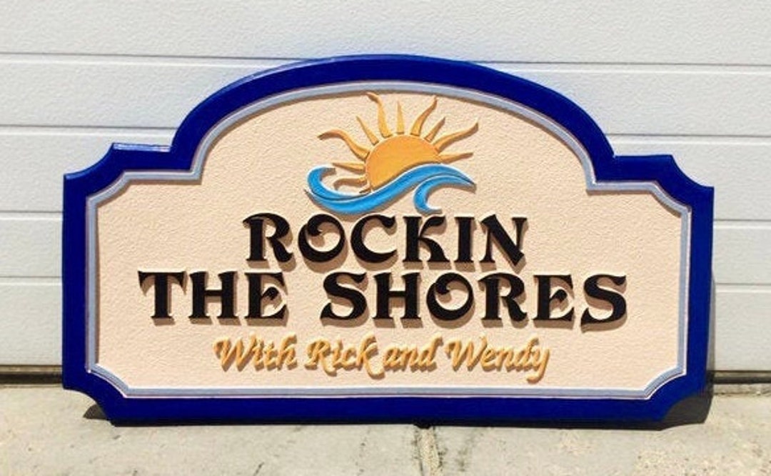 Personalized Beach House Sign, Beach House Decor, Beach Sign, Beach ...