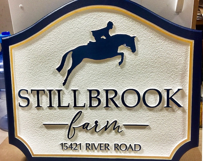 Custom Horse Farm Sign,custom Farm Signs,custom Outdoor Name Signs,farm ...