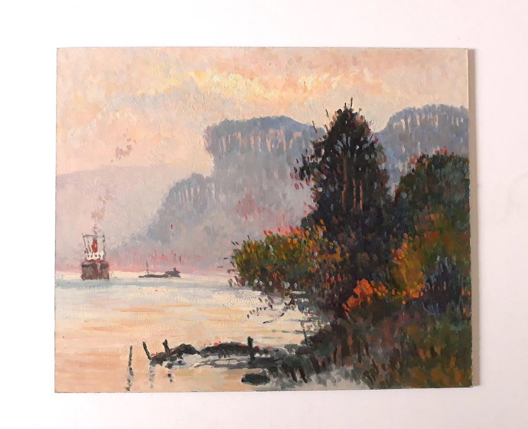 Original French Impressionist Painting, Georges Taillefer, Vintage ...