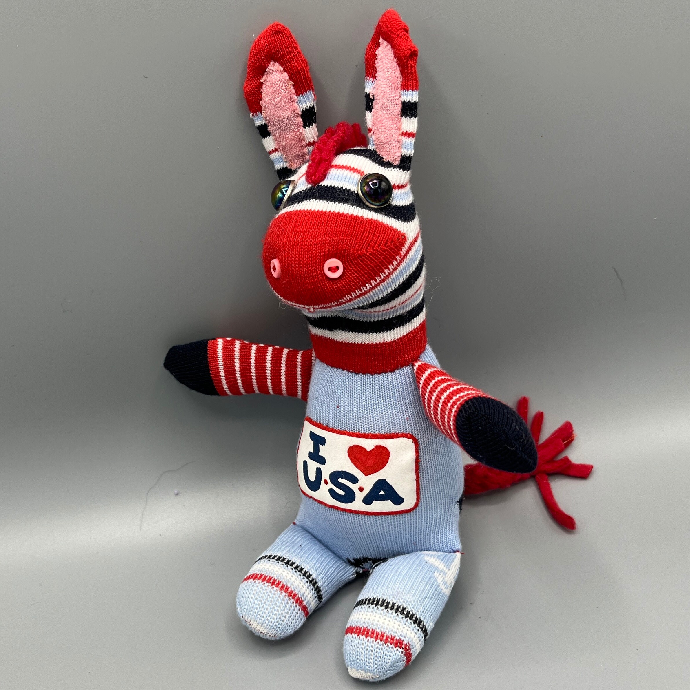 M-80 This Little Burro is a Real Fire Cracker, With His I LOVE USA ...