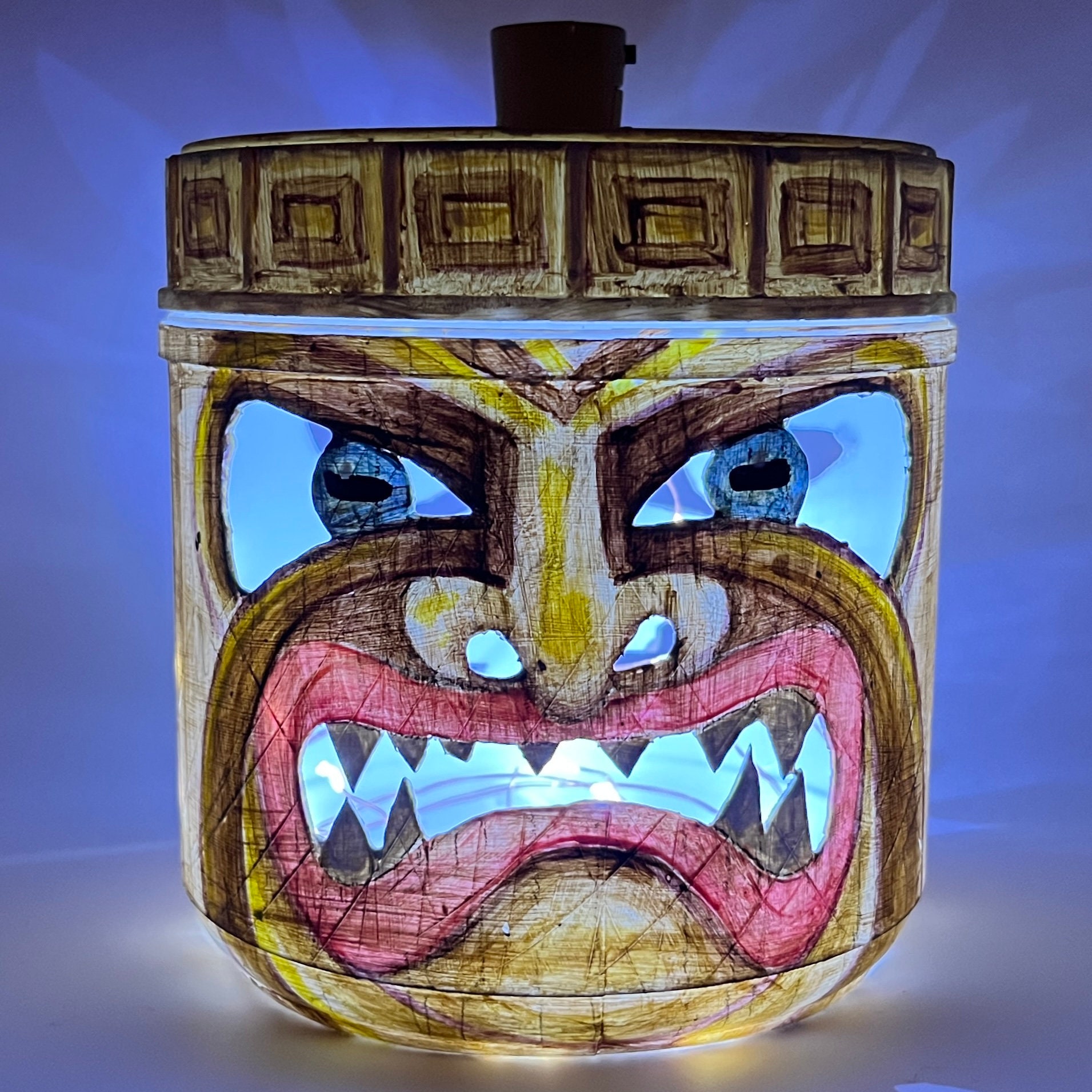 JARHEADS 2 Faced Tiki & Totem Nite Lites Rescued From My Recycle Bin ...