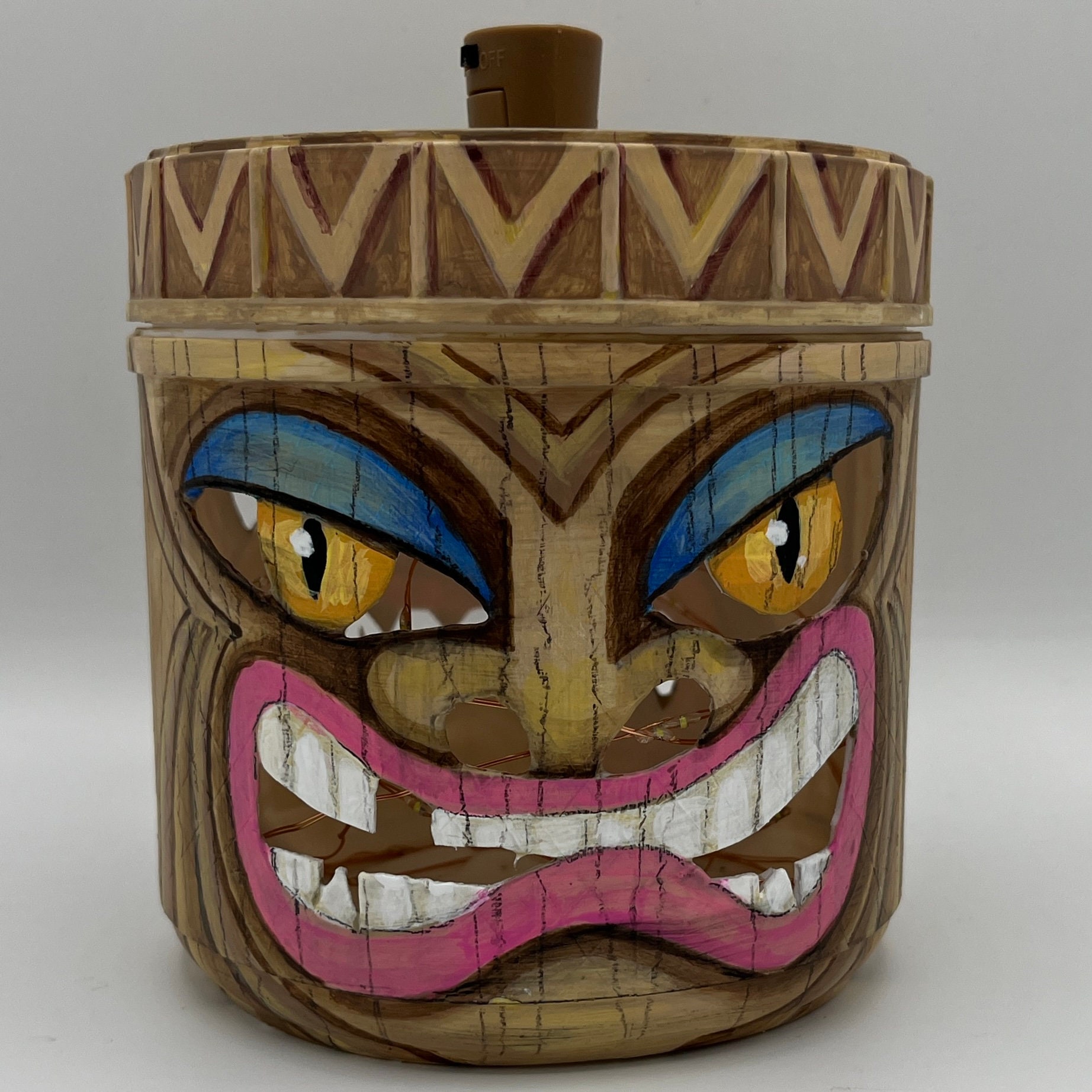 JARHEADS 2 Faced Tiki & Totem Nite Lites Rescued From My - Etsy