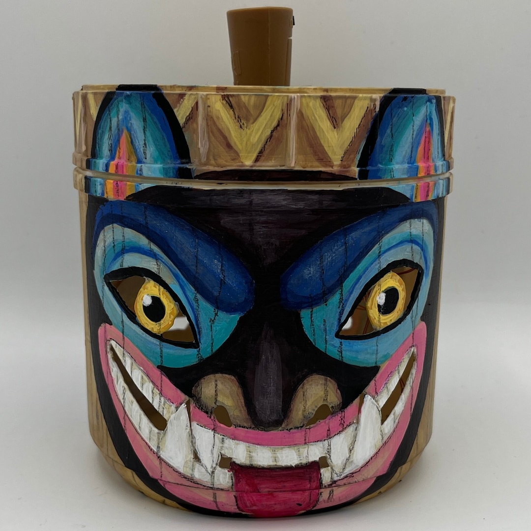 JARHEADS 2 Faced Tiki & Totem Nite Lites Rescued From My - Etsy