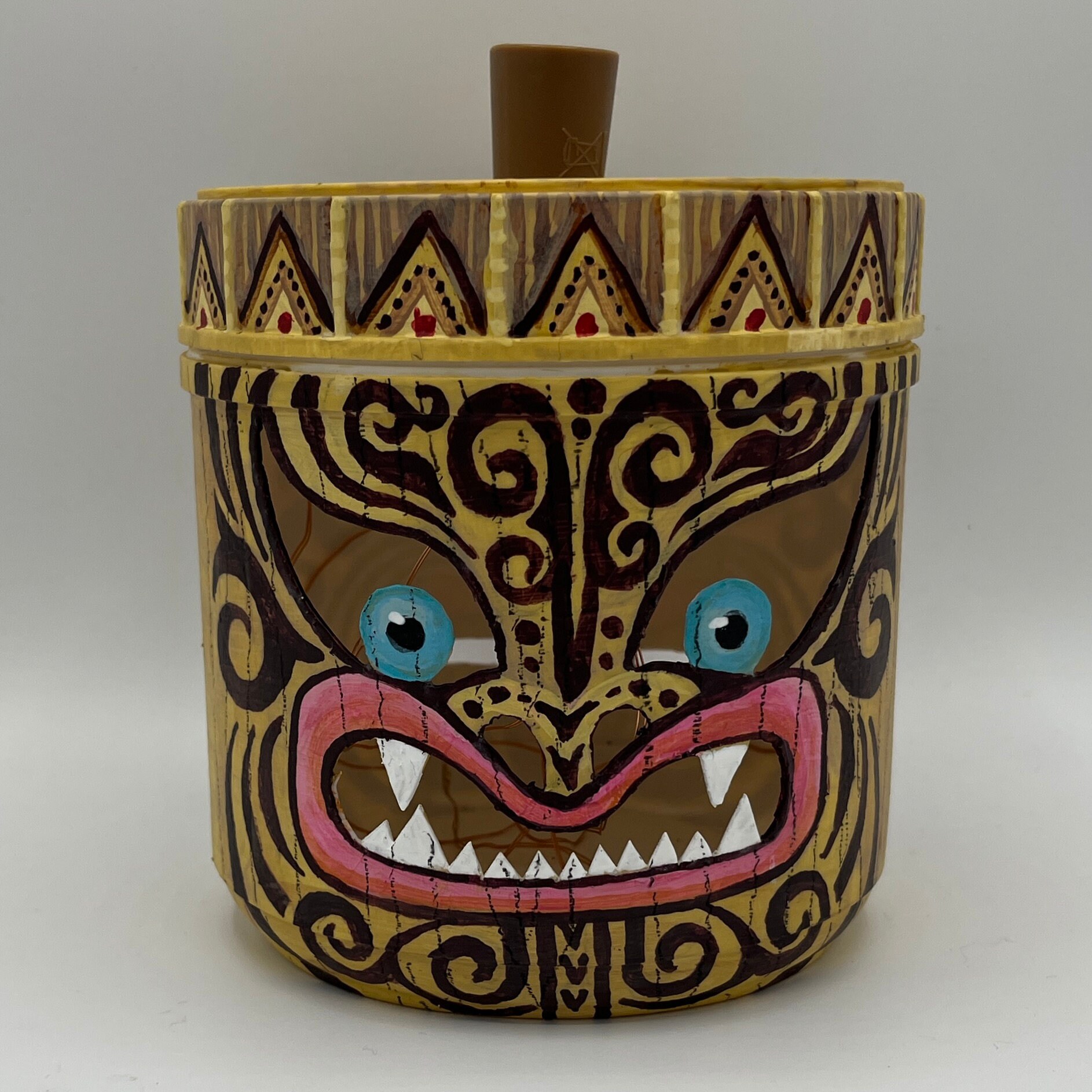 JARHEADS 2 Faced Tiki & Totem Nite Lites Rescued From My - Etsy