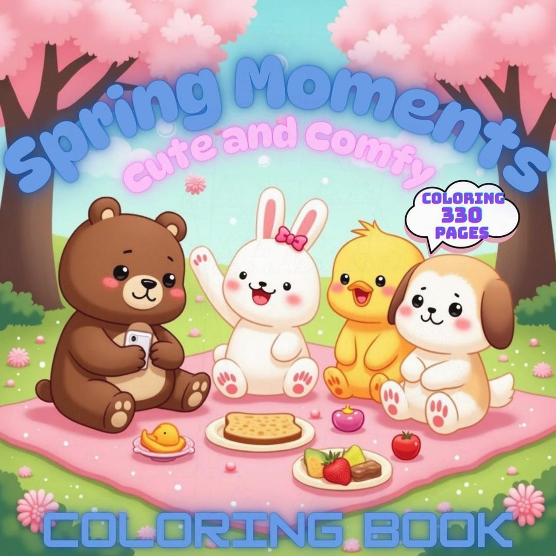 Spring Moments Coloring Book PDF – 330 Printable Pages for Kids ...