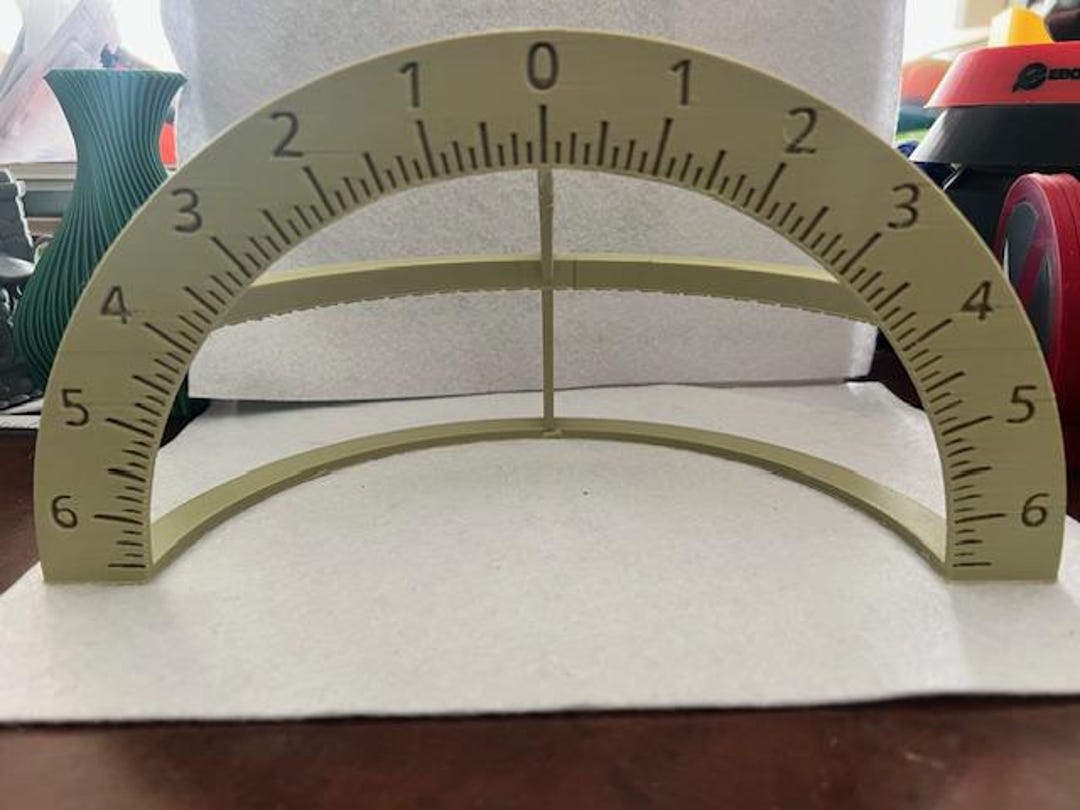 Bowling Ball Quarter Scale Layout Tool With Angles (3D Printed) - Etsy