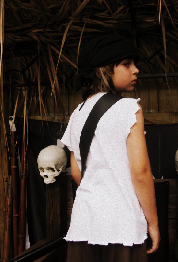 Child's Black Leather Pirate Sword Baldric / Bandolier - Etsy