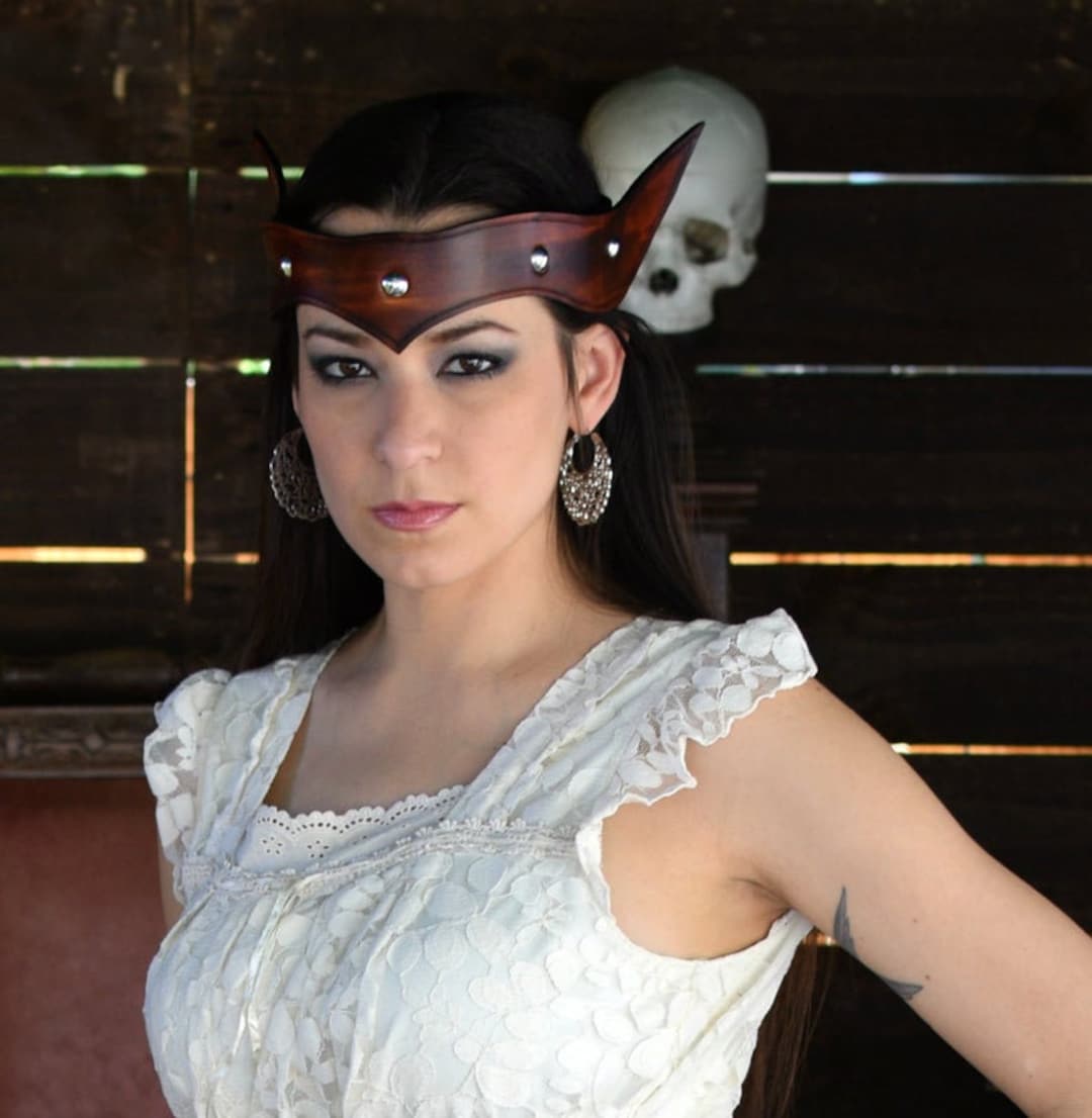 Leather Elven Crown/ Headpiece/ Dark Elf - Etsy