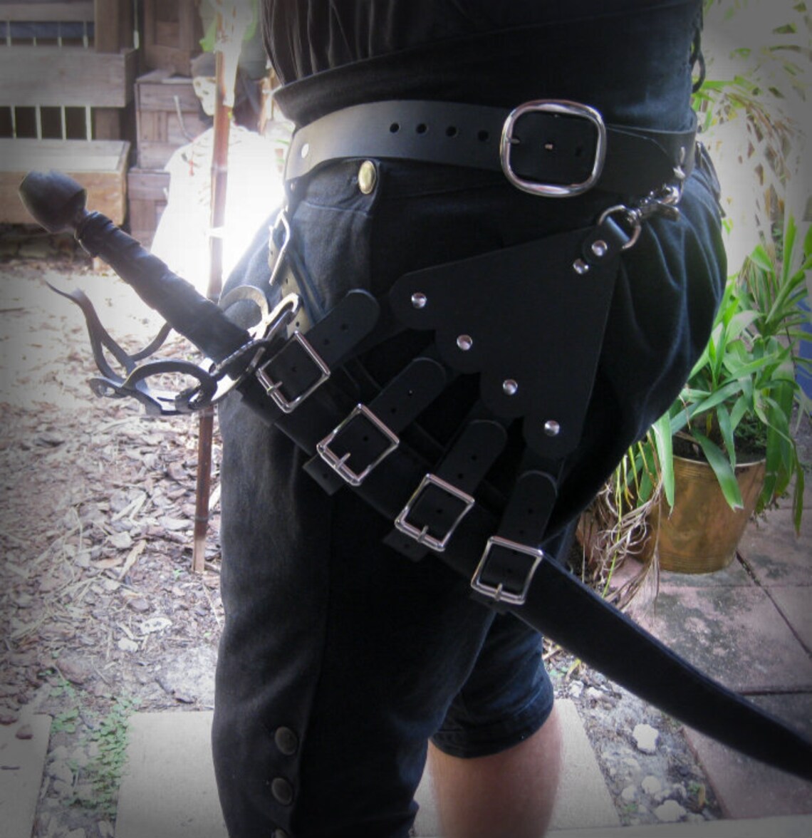 Leather Rapier / Sword Hanger and Belt Game of Thrones Garb | Etsy
