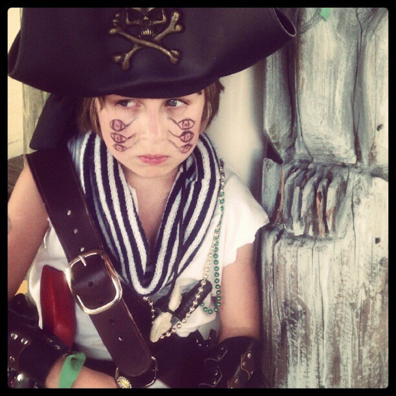 Child's Black Leather Pirate Sword Baldric / Bandolier - Etsy