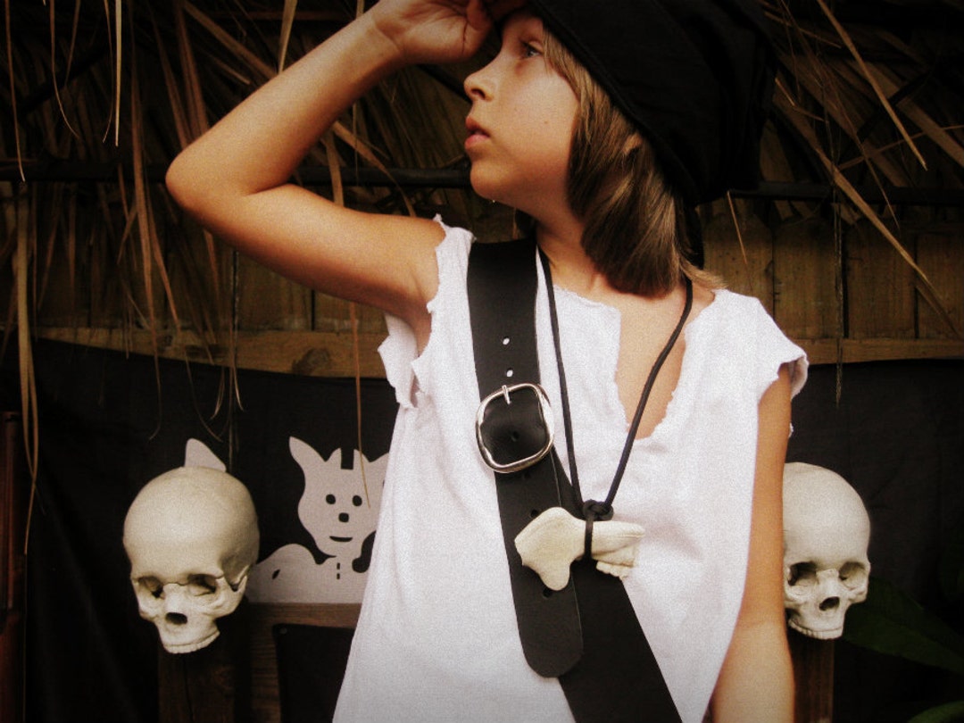 Child's Black Leather Pirate Sword Baldric / Bandolier - Etsy