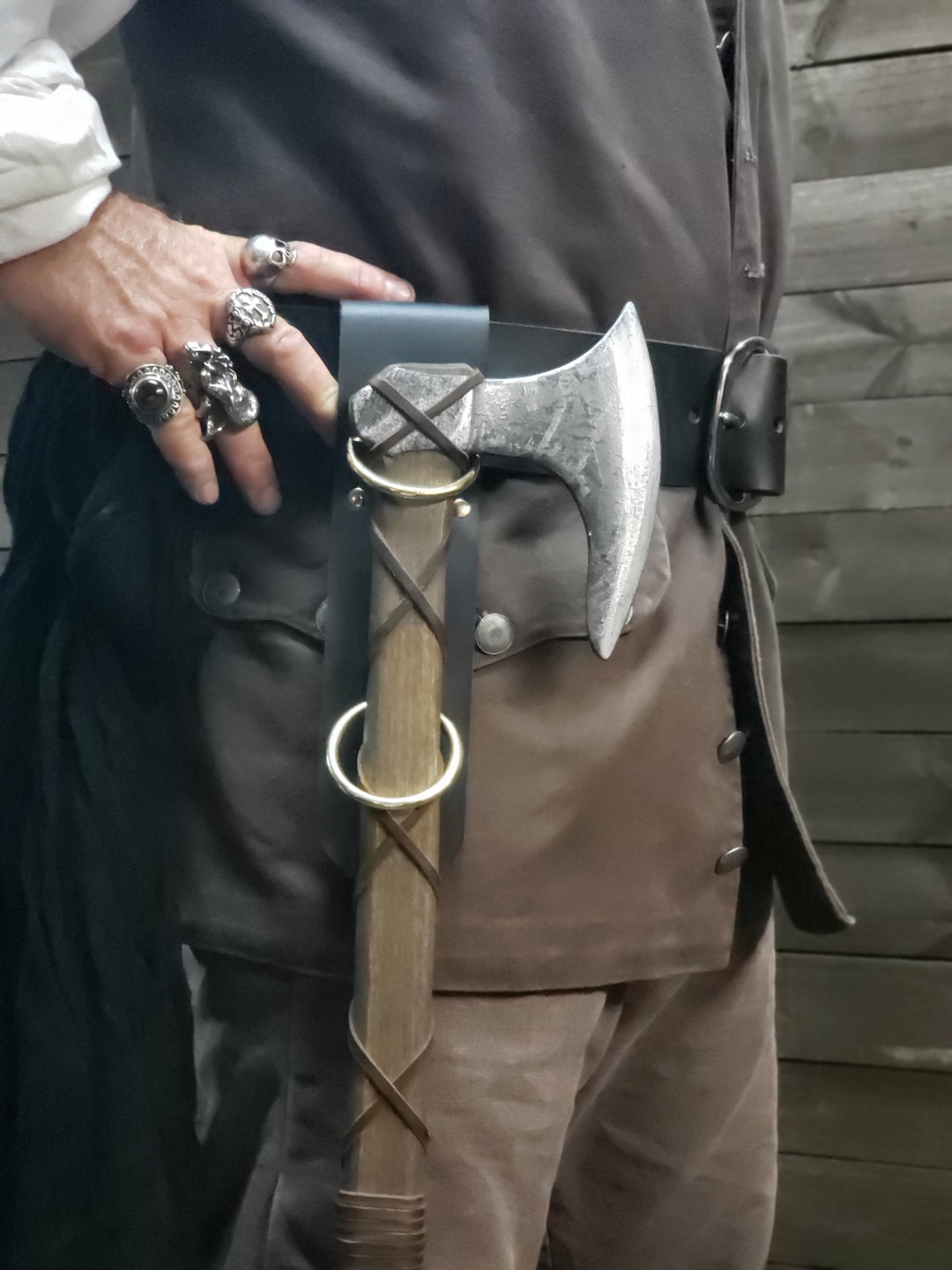 Leather Axe Frog / Axe Holder / Axe Holster for Belt / Viking ...
