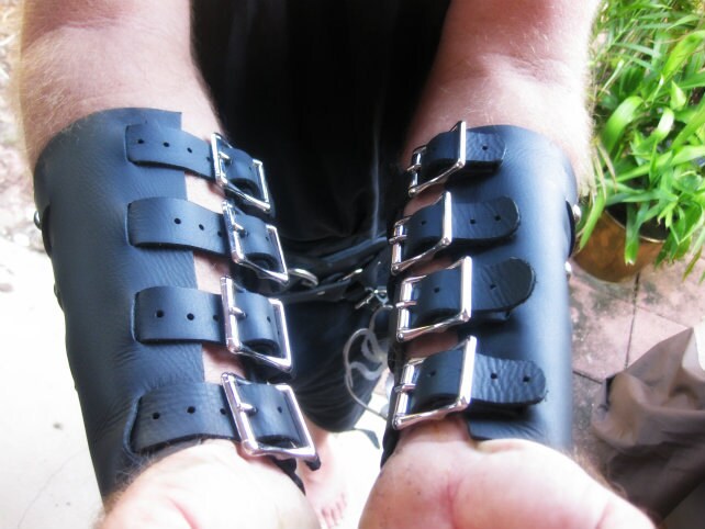 Weaved Leather Bracers / Vambraces With Domed Rivets and | Etsy