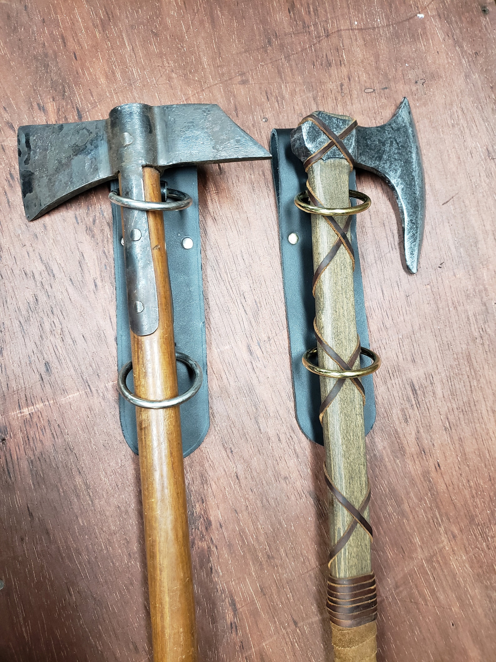 Leather Axe Frog / Axe Holder / Axe Holster for belt / Viking | Etsy