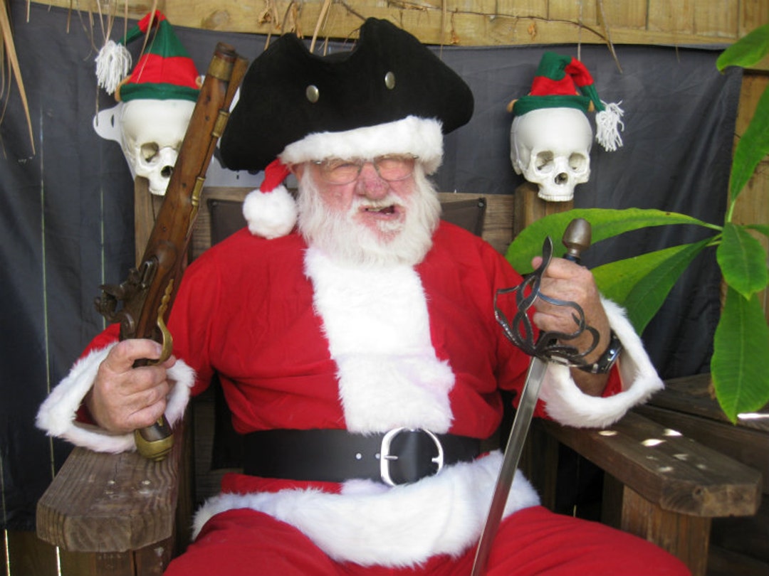 Black Leather Santa Belt With Brass or Nickel Buckle - Etsy