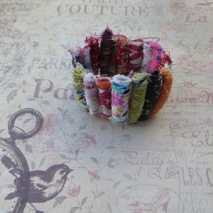 Fabric Cuff Textile Cuff Eco Friendly Recycled No Metal Colorful Fabric ...