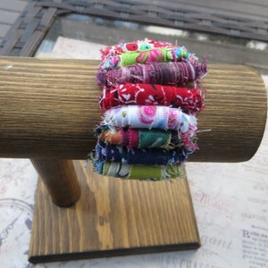 Fabric Cuff Textile Cuff Eco Friendly Recycled No Metal Colorful Fabric ...