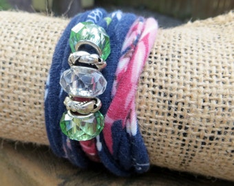 Fabric Wrap Bracelet | Etsy
