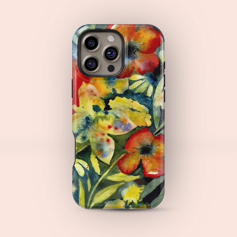 Tough Floral iPhone Case - Etsy
