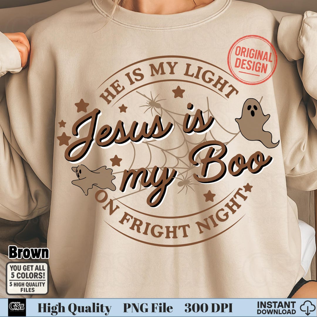 Jesus is My Boo PNG: Christian Halloween Ghost Clipart (digital ...