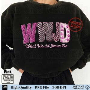 WWJD Patchwork Embroidery PNG: Christian Faith Design Digital Download ...