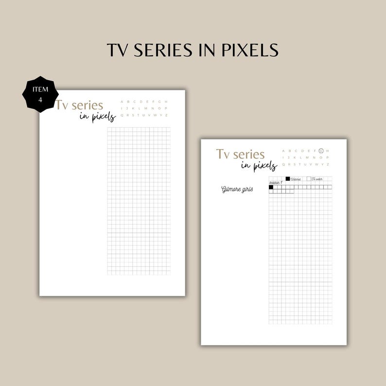 TV Series Tracker Printable Set | Binge Watch Lists (digital Download ...
