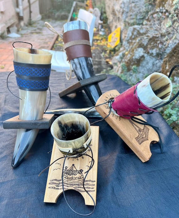 Drinking Horn Sets heathen Asatru Viking Norse Sumbel Blot - Etsy