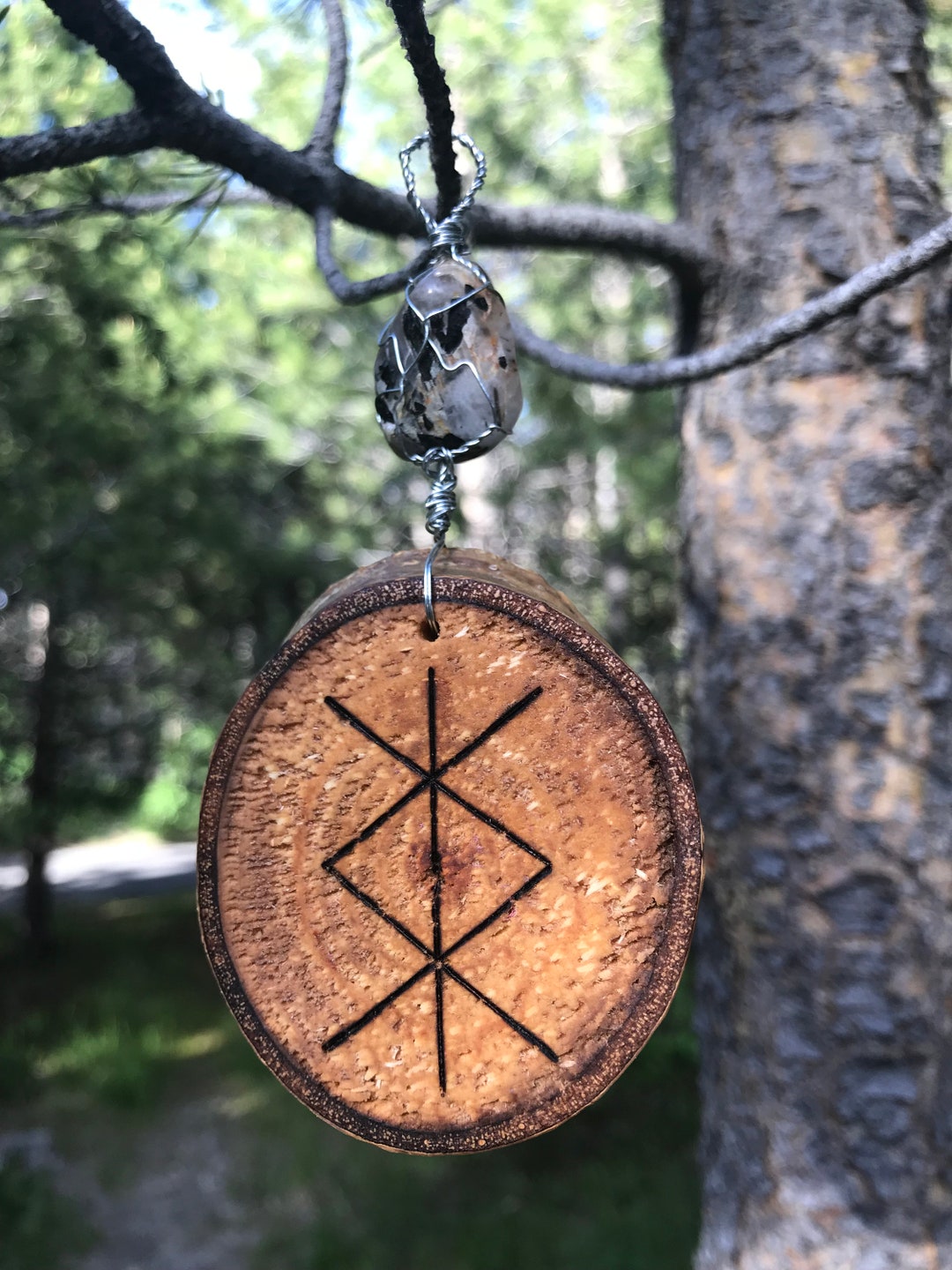 Home Protection Bind Rune Hanging (heathen Asatru Norse Viking Othala ...