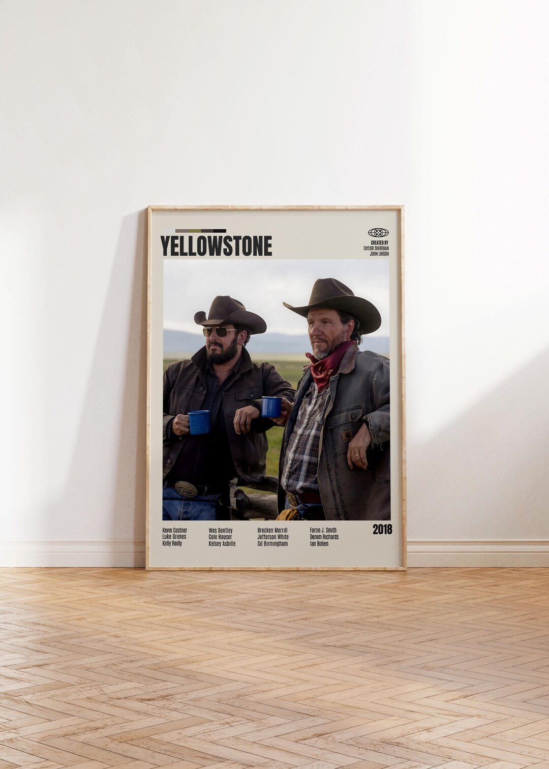Yellowstone,john Linson-taylor Sheridan,minimalist Movie Poster, Retro ...