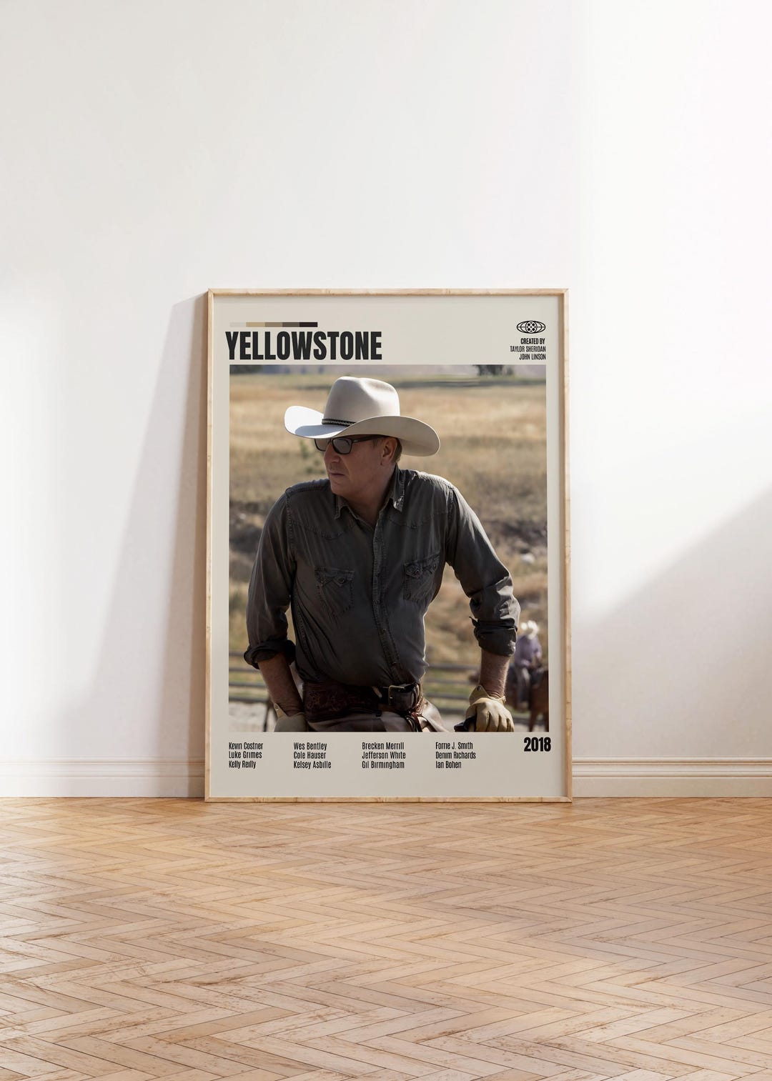 Yellowstone,john Linson-taylor Sheridan,minimalist Movie Poster, Retro ...