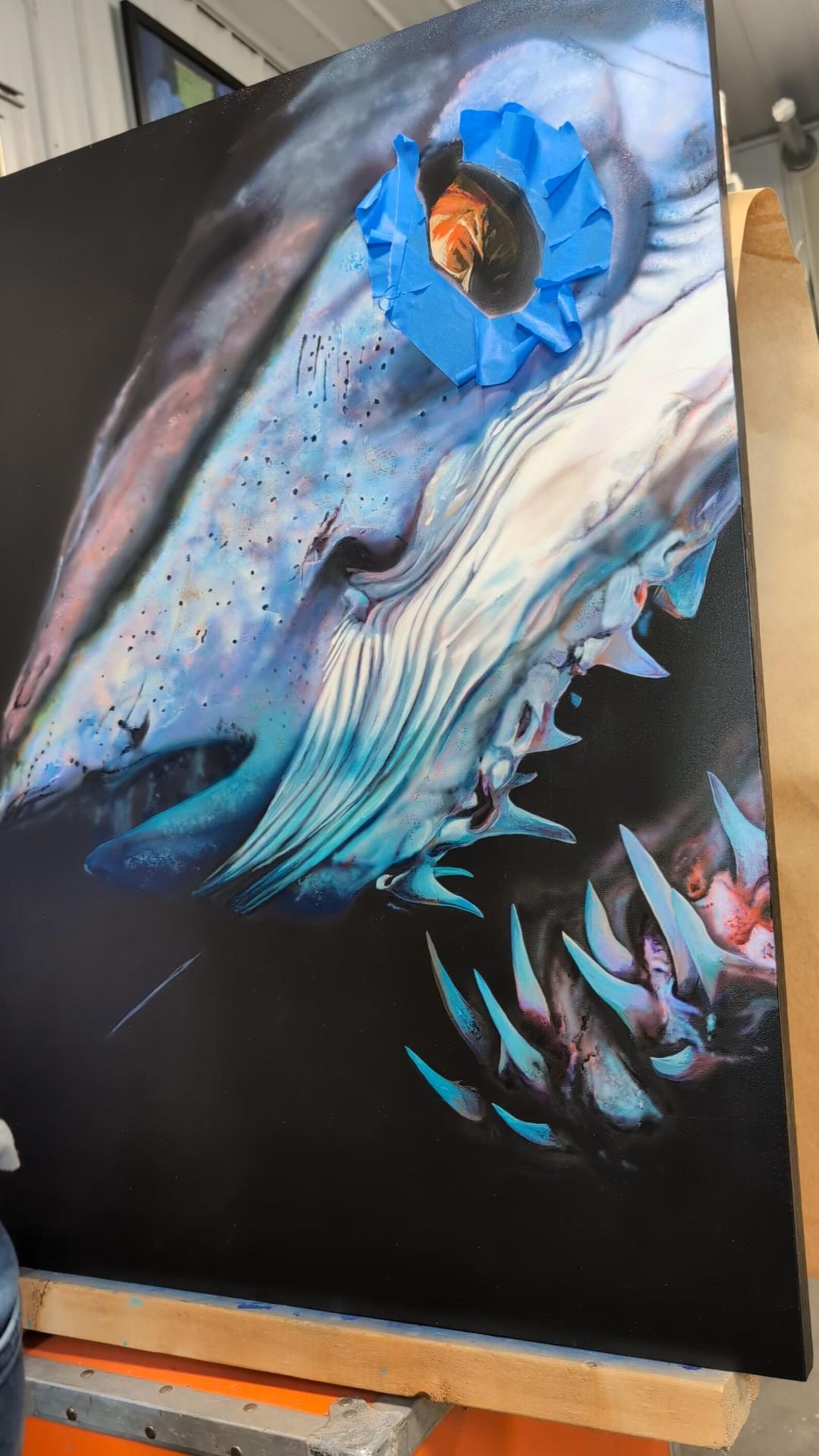 Mako Shark Painting, Mako Shark Art, Mako Shark Print, Shark Art, Shark ...