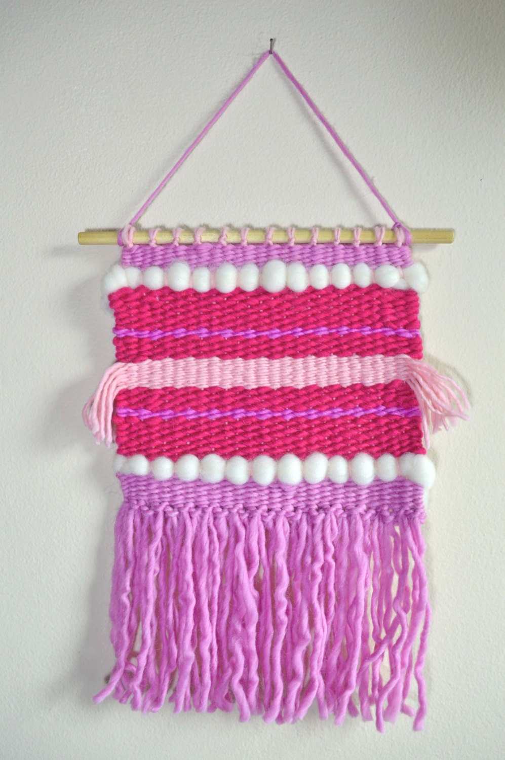 Kid's Weaving Wall Art Kit Pink Weaving - Etsy