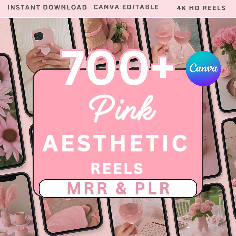 700+ Pink Reels Mega Bundle, Faceless Marketing, Faceless Reels ...