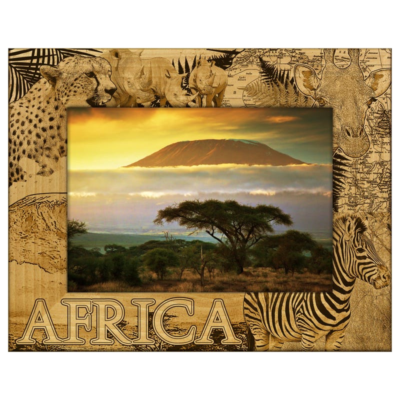 Cheetah Picture Frame - Etsy
