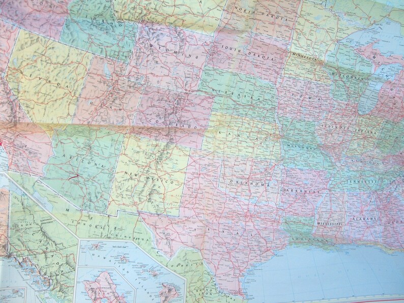 90 Vintage Maps Road Maps Atlas World AAA Hagstrom - Etsy