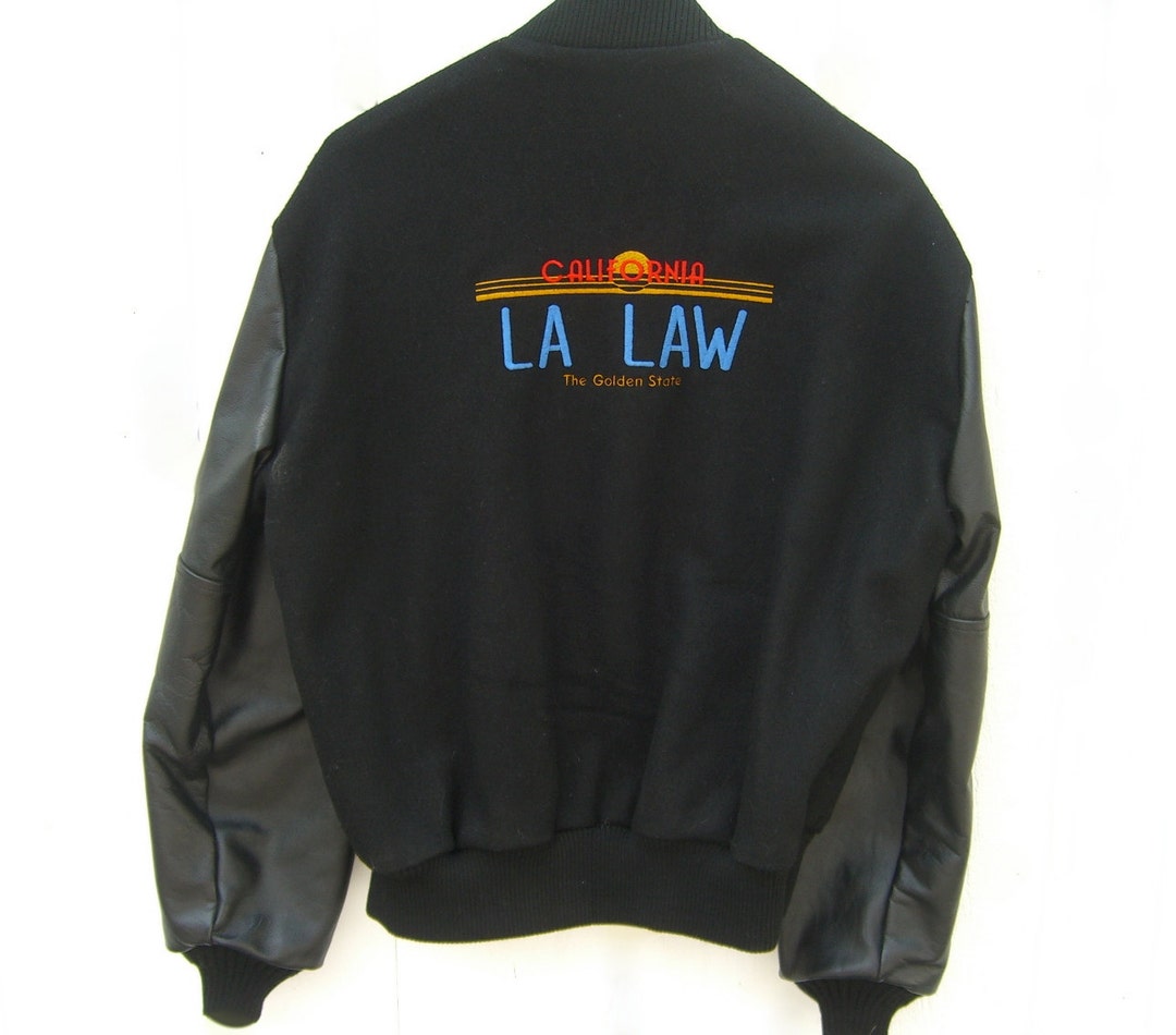 Vintage LA Law Varsity Bomber Jacket, 1980s TV Memorabilia, Steven ...