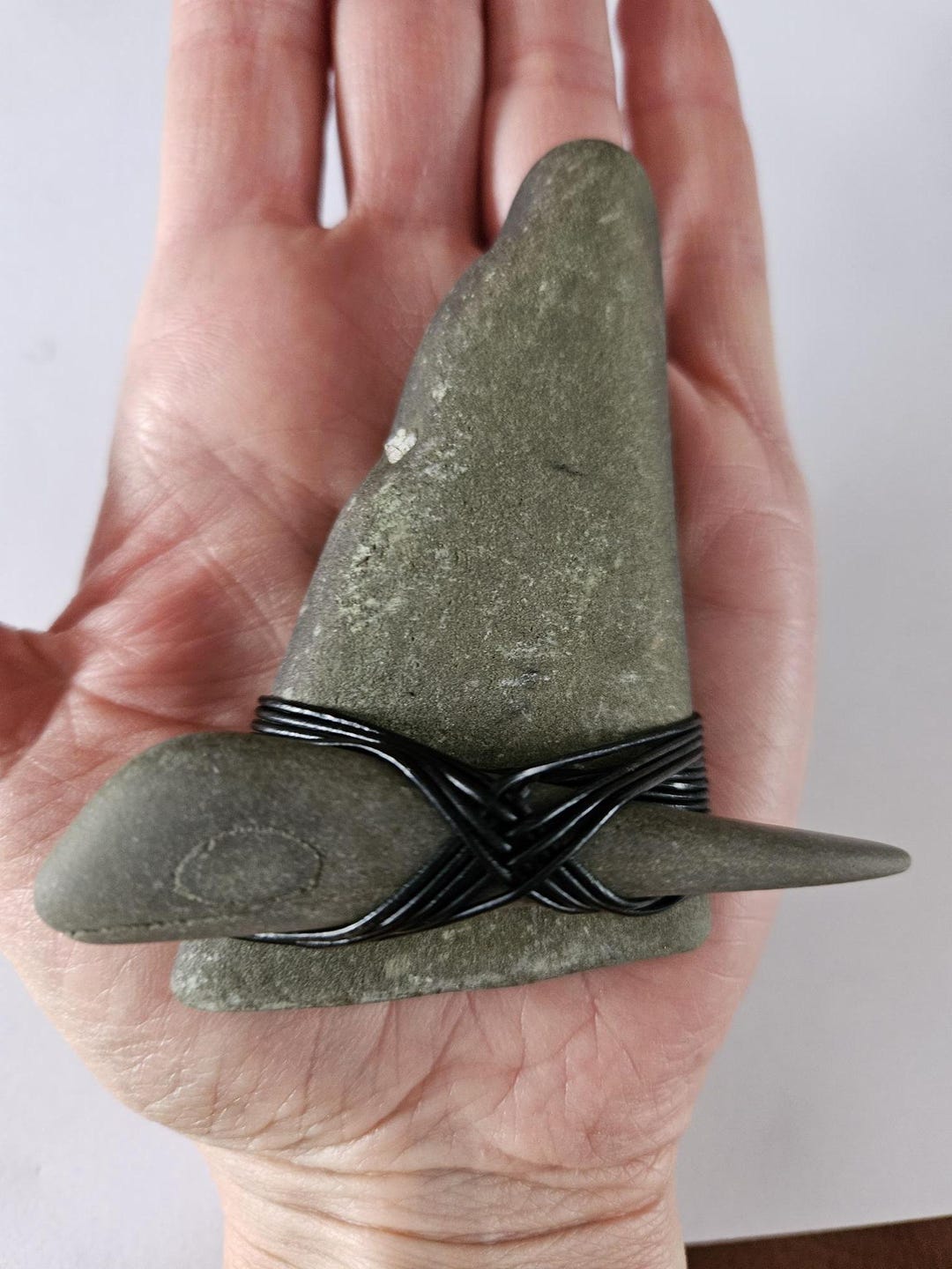 Hand-wrapped Orca Stone: Alaskan Beach Rock Art - Etsy
